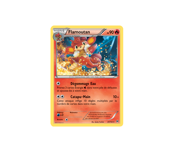 Flamoutan Pv 90 - Carte Rare - 24/162 - XY08 XY 08 Impulsion Turbo