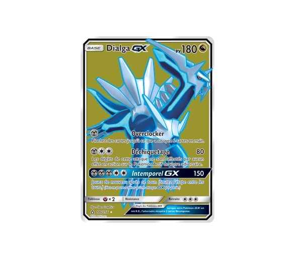 Dialga GX PV 180 146/156 Ultra Rare Full Art Soleil et Lune Ultra-P...
