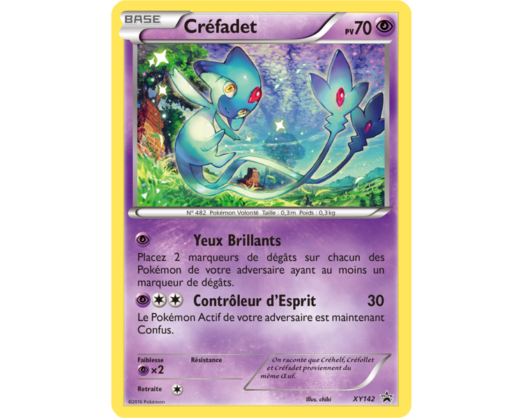 Carte Holographique Créfadet Pv 70 Etoile Promo XY142 XY 11 - Offen...