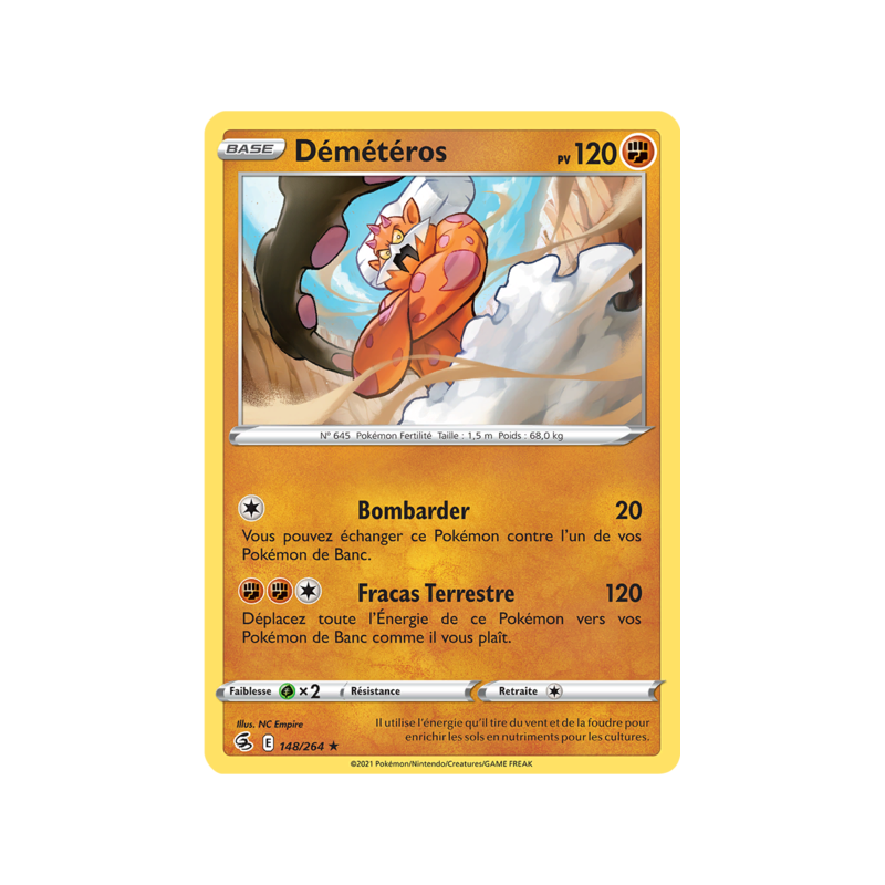 Démétéros Pv 120 148/264 - Carte Rare Holographique - Épée et Boucl...